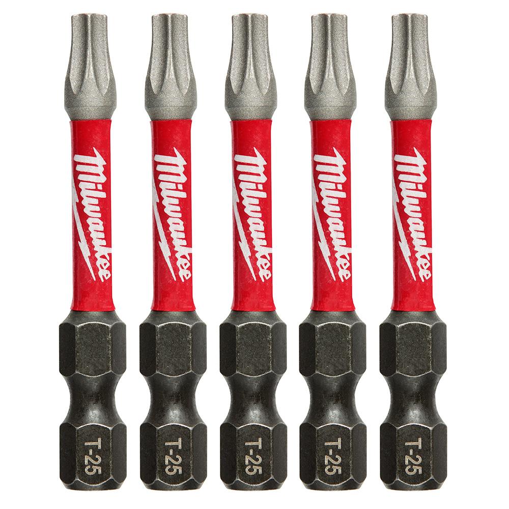 Milwaukee SHOCKWAVE 2 inch Power Bit Torx T25 (5 Pack) - Columbia ...