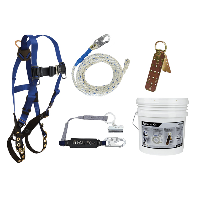 FallTech Roofer's Kit with 1 D-Ring Harness - Columbia Safety and Supply