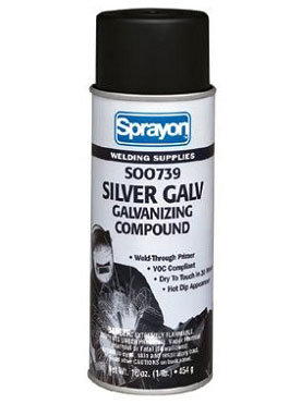 Sprayon Silver Galvanizing Aerosol Spray - 12 Pack - Columbia Safety ...
