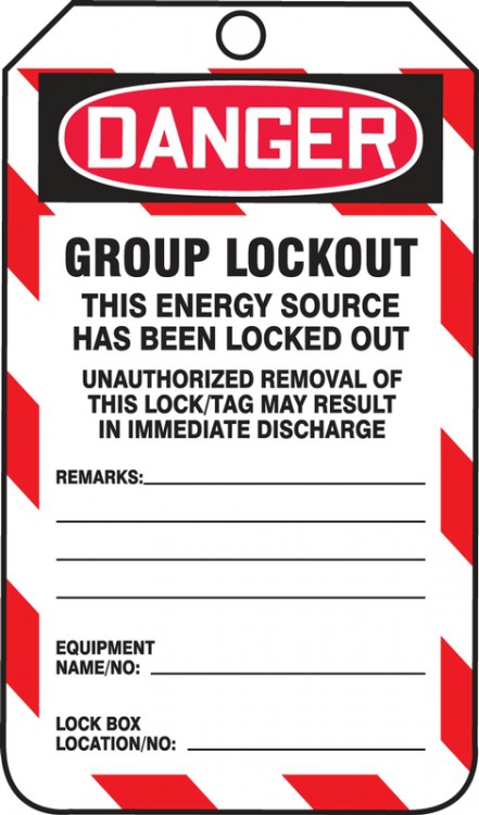 Accuform Group Lockout Job Tags - Columbia Safety and Supply