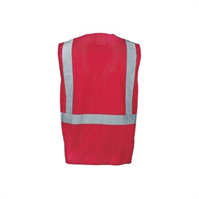 Ironwear 1284-RZ-RD Red Mesh Multi-Pocket Reflective Vest
