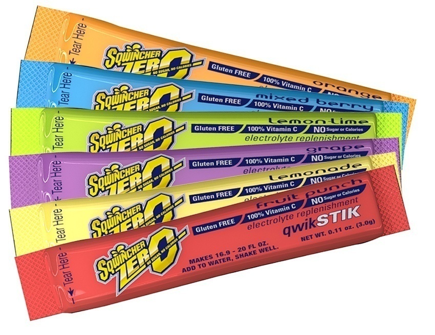 Sqwincher Zero Sugar 20 Ounce Qwik Stik - Case