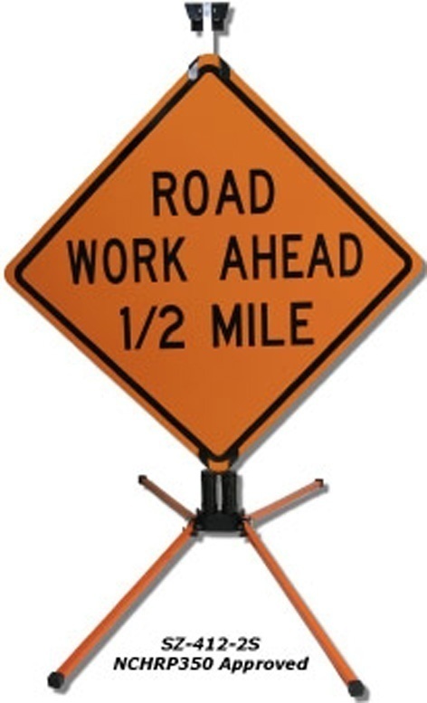 Bone Safety Dual Coil Spring Sign Stand - Columbia Safety and Supply